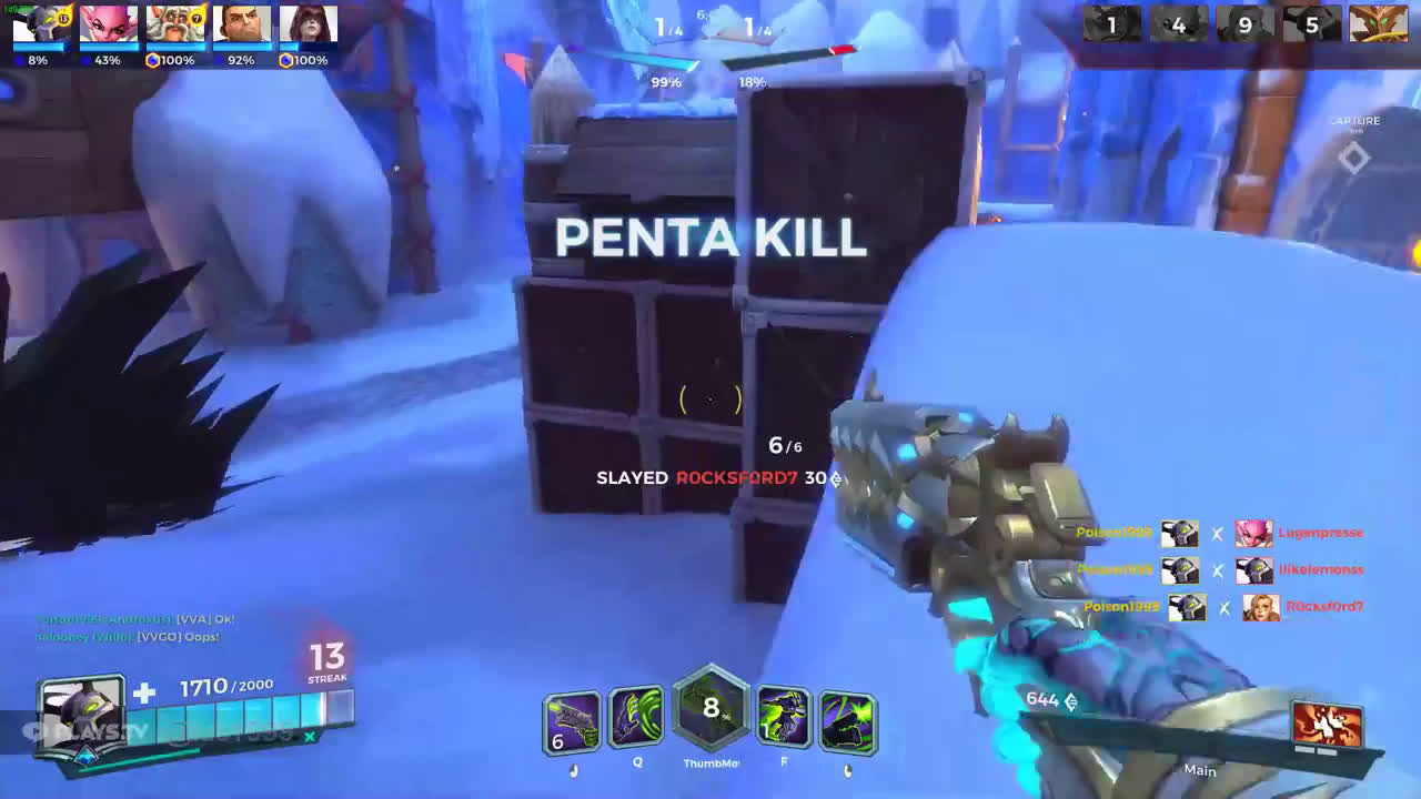 tough round - penta kill