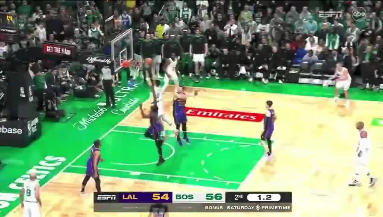 Watch Horford defense Tatum dunk | Streamable