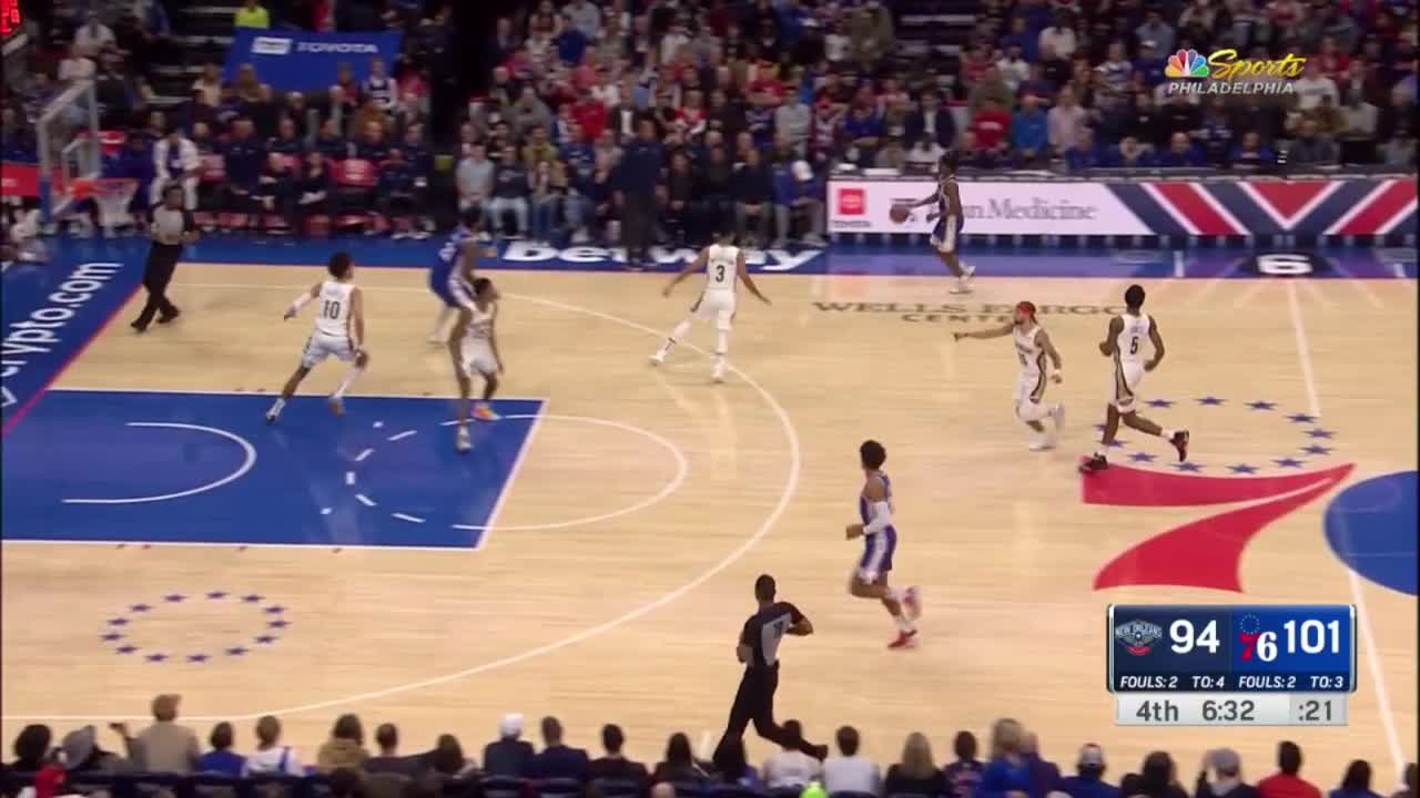 76ers announcers break the news about Zion's injury