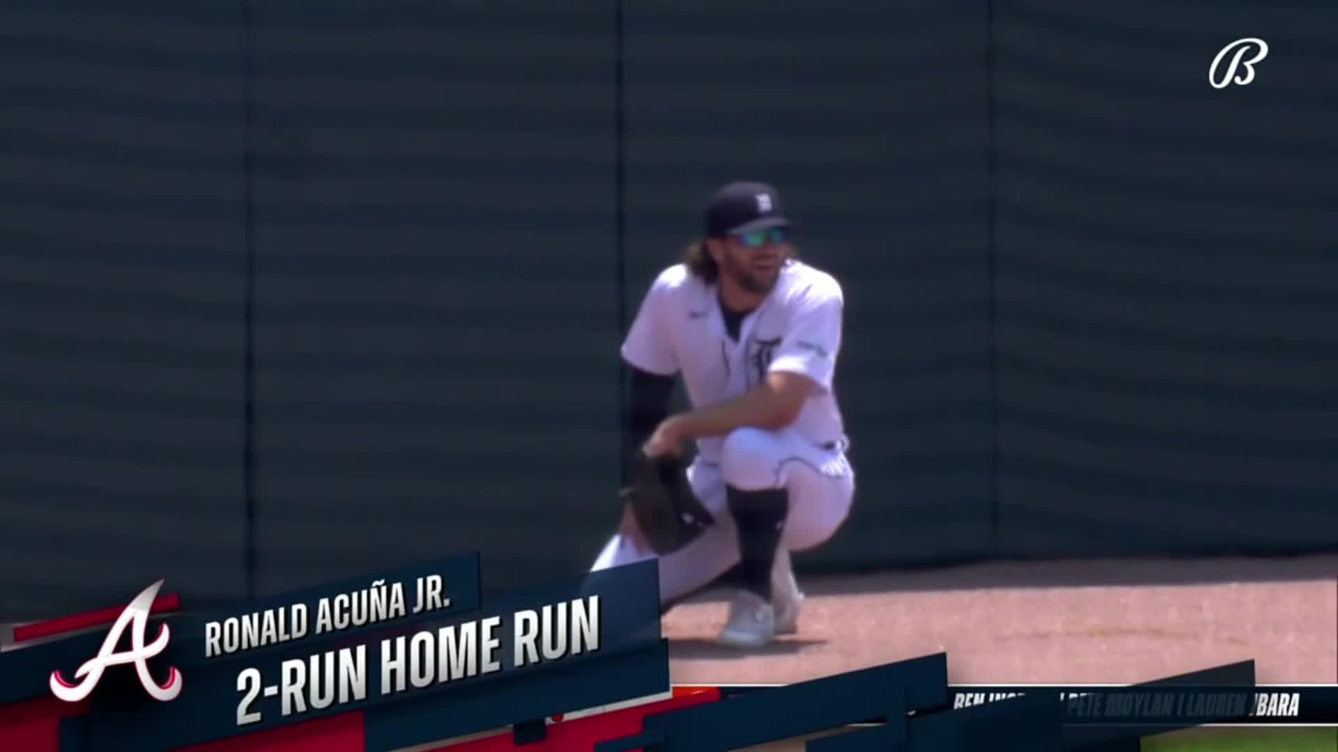 Watch Ronald Acuña Jr. cuts the Braves' deficit in half with a 2-run ...