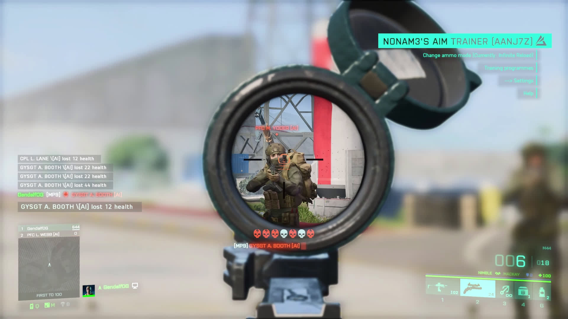 Watch Aim trainer in BF42 | Streamable