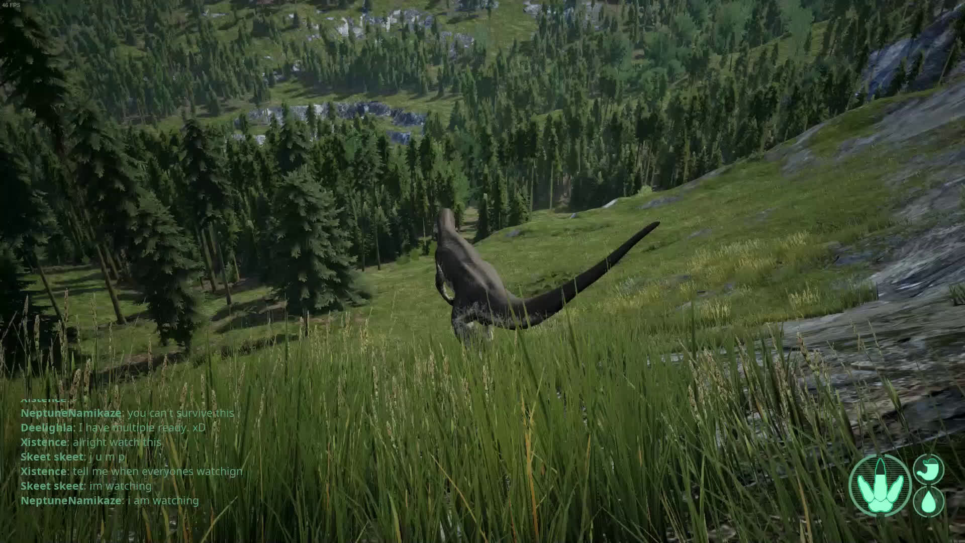 Jumpin off a cliff - Utah ( The Isle )