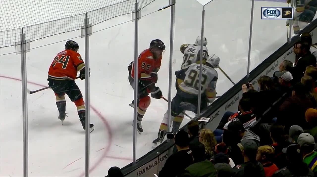 VGK @ ANA 12/27/2019 Replay of Reaves hit on Nosek