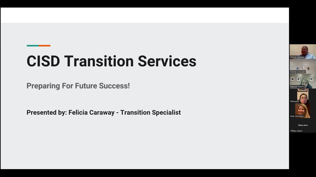 Watch CISD Transition Services | Streamable