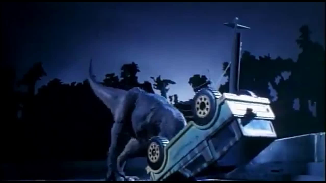 Jurassic Park T-Rex Car Drag