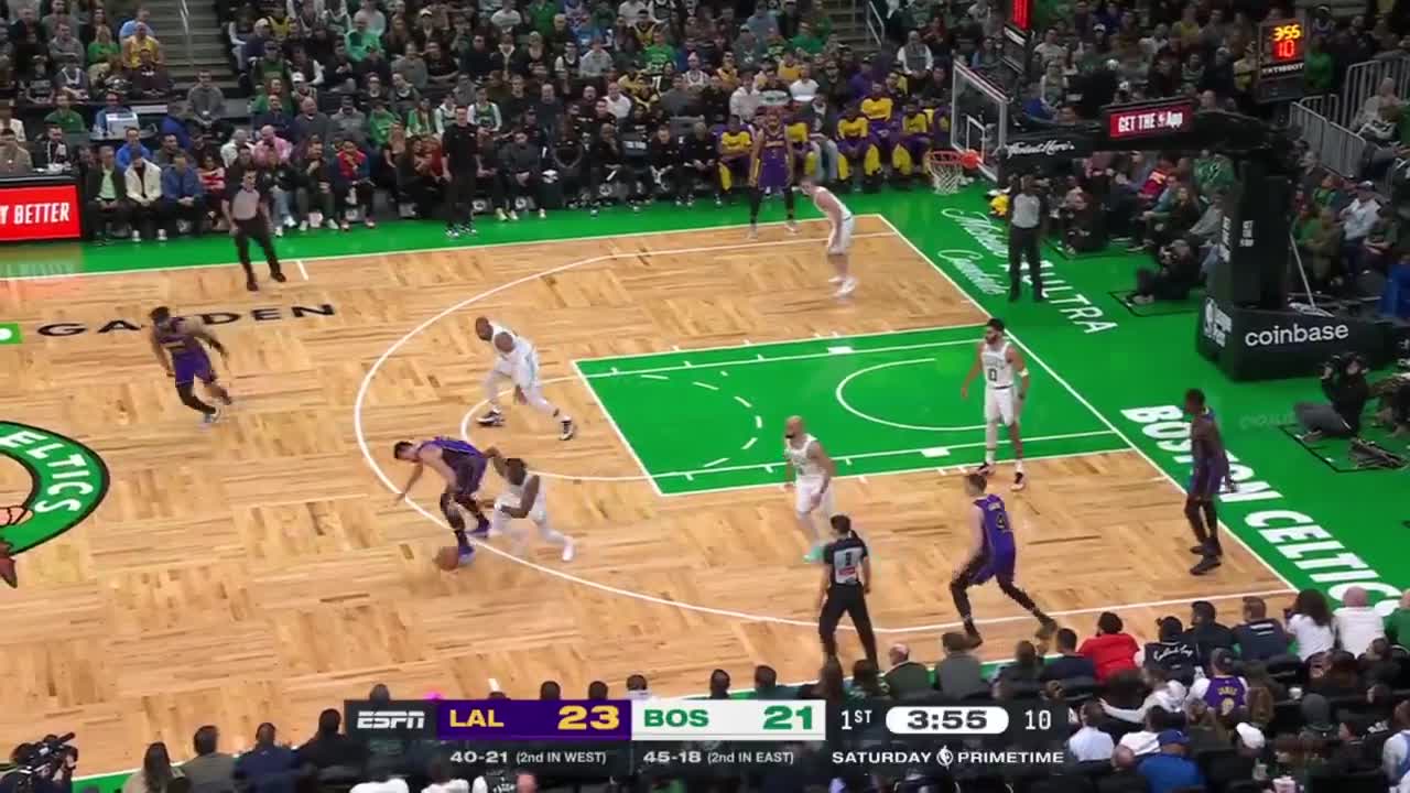 Watch Jaylen Brown with the ELITE defense on Luka Doncic for the steal | Streamable