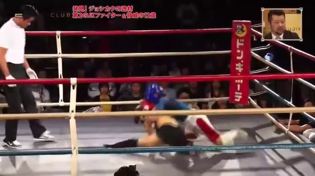 Momo Shimizu (12) vs. Momoko Yamazaki (24) from DEEP JEWELS 16 - [FUJIYAMA FIGHT CLUB segment ...