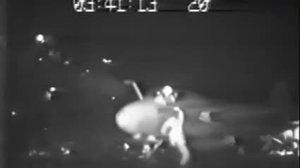 Guy gets sucked into jet engine