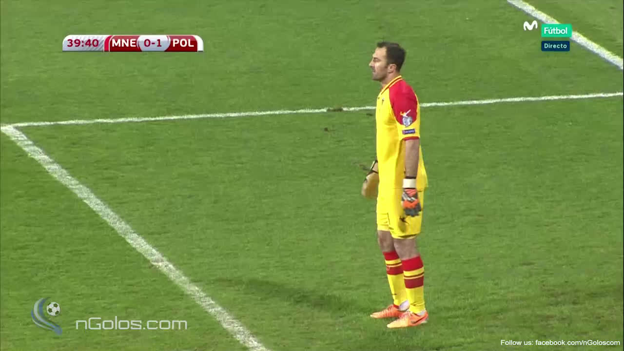 Watch (www.nGolos.com) Montenegro 0-1 Poland - Lewandowski 40' (Free-kick) | Streamable