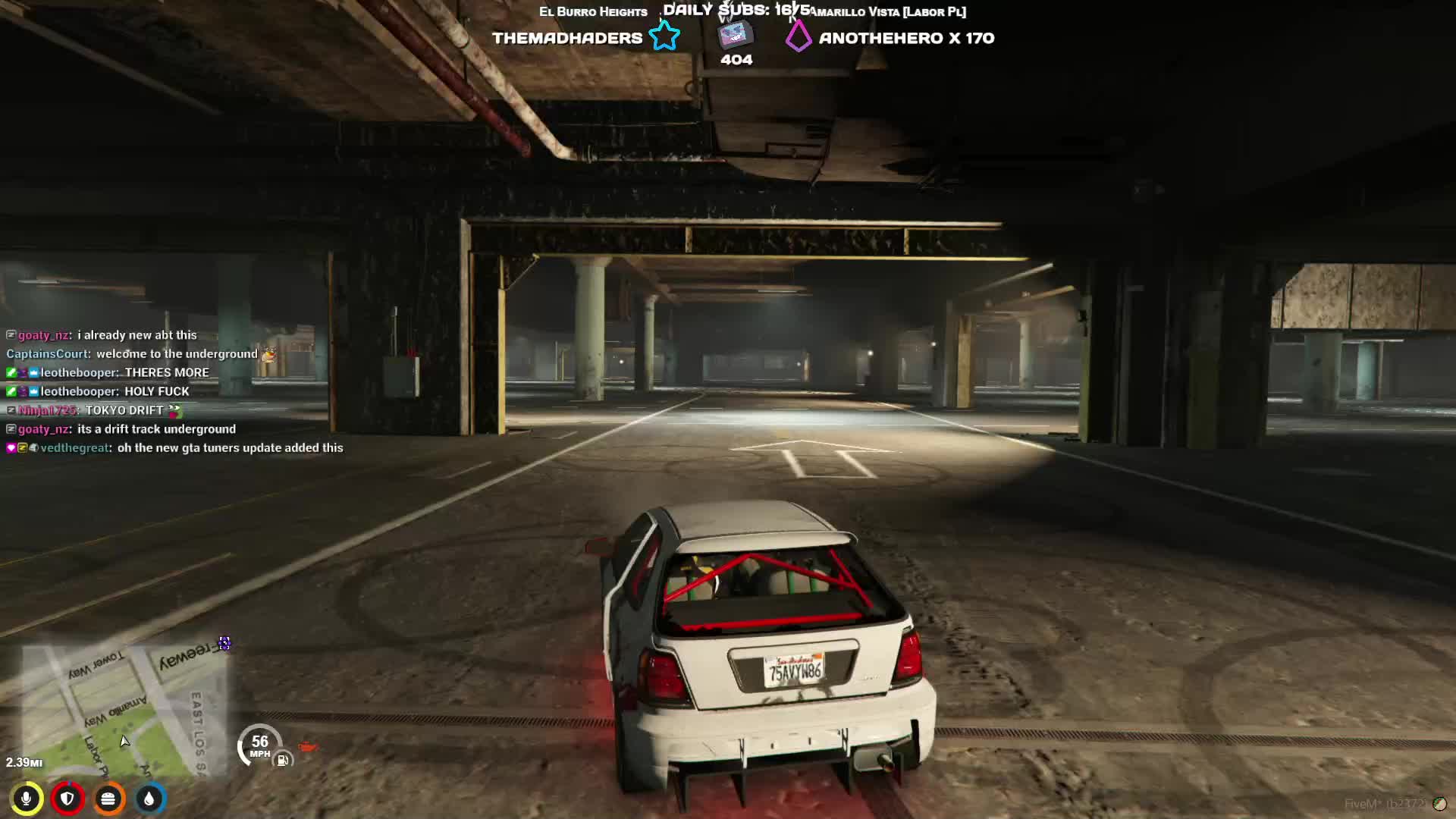 Sneak Peek Of The New Underground Drifting Scene Spot (11/28/21)