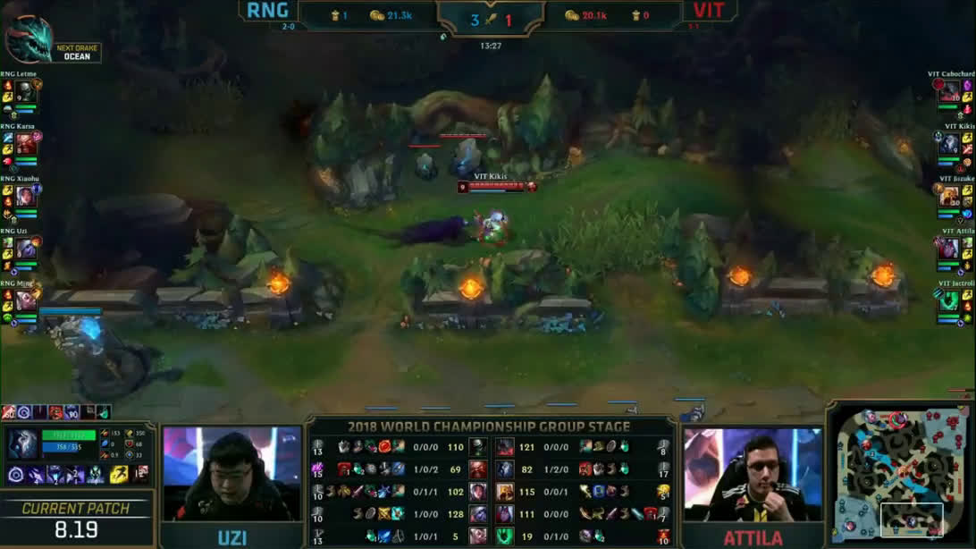 [2018][Worlds](D3) RNG vs VIT: Diving Letme