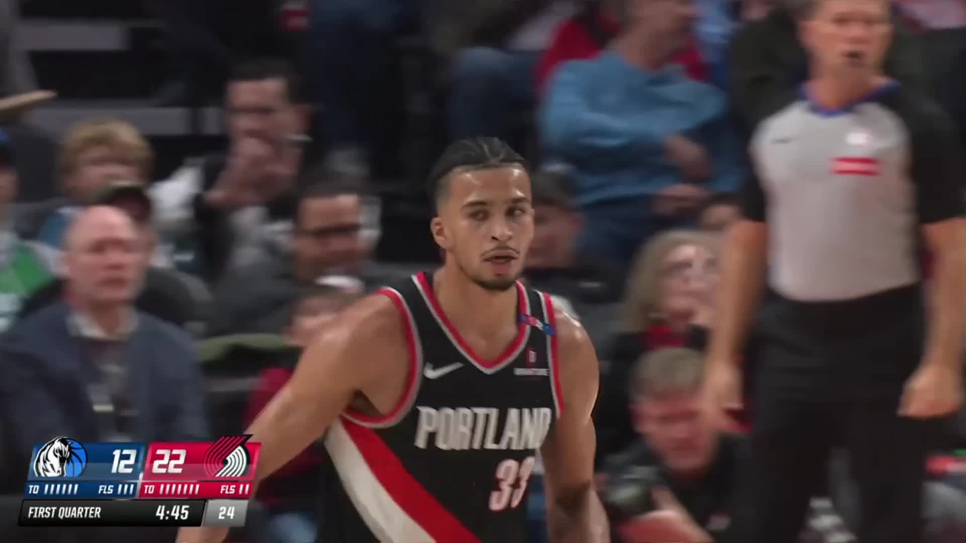 Watch Tou surprises Luka with the double for the steal and fastbreak slam | Streamable