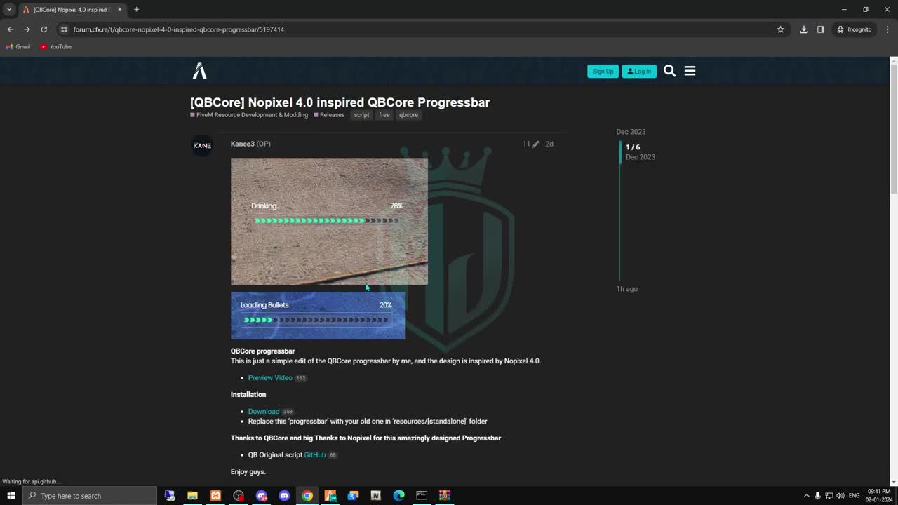 Watch NO PIXEL 4.0 INSPIRED PROGRESS BAR | FiveM Roleplay Scripts | FiveM Tutorial | Streamable