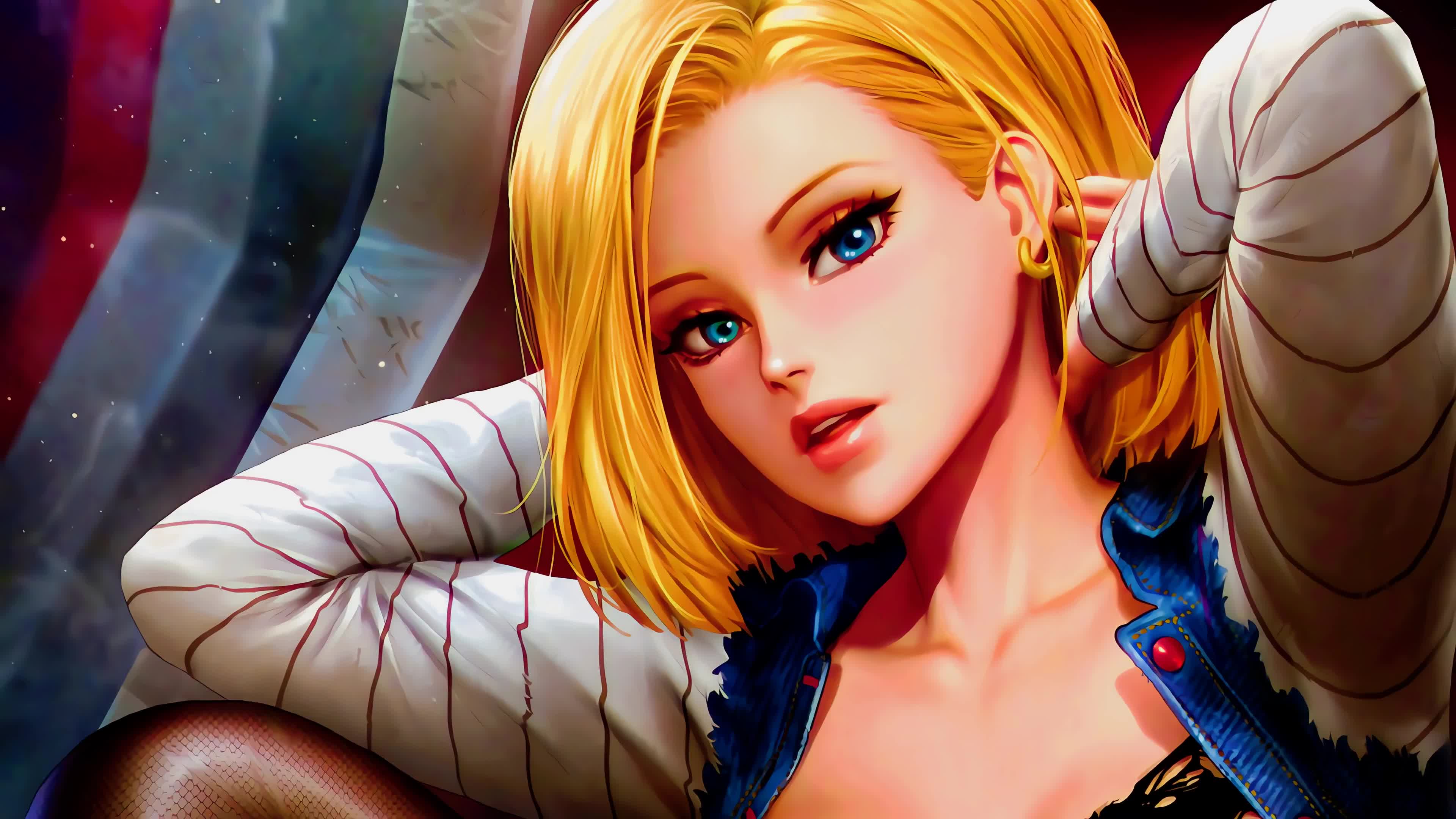 Watch Dragon Ball Z Android 18 Live Wallpaper_1_211436 | Streamable