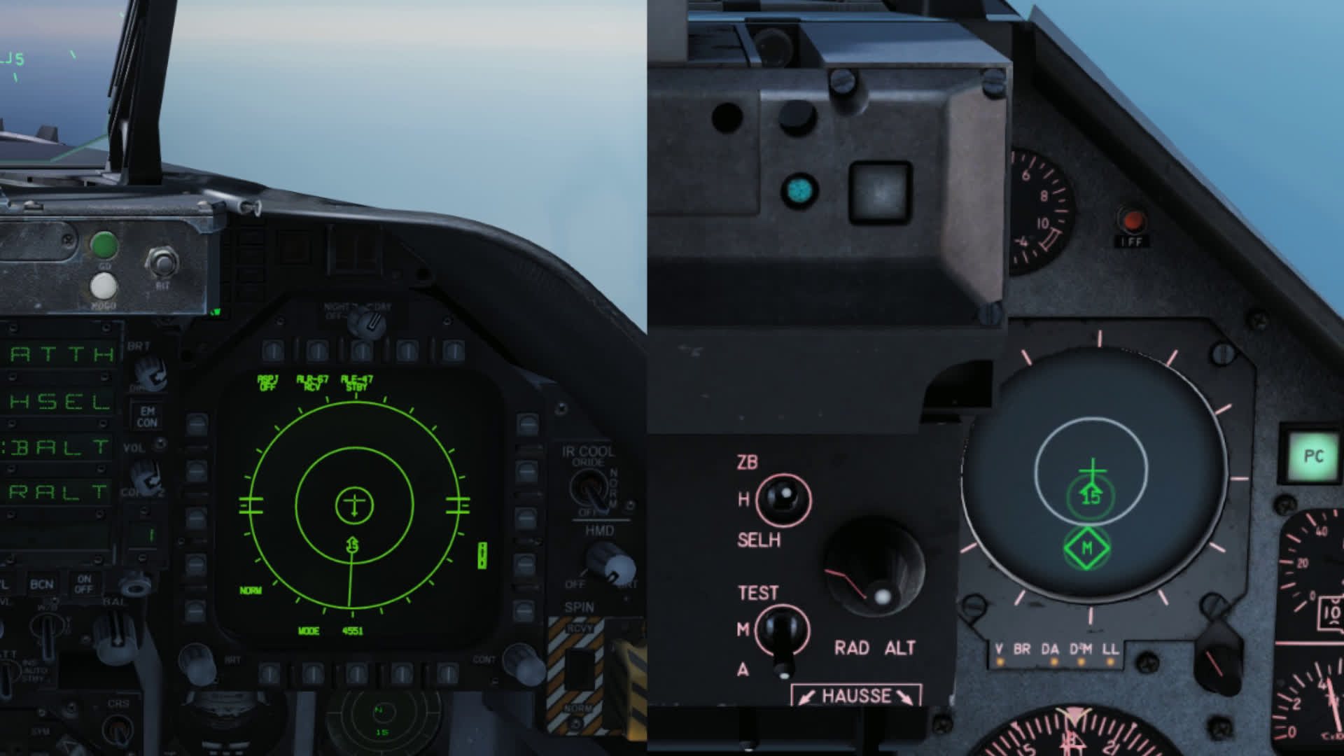 Hornet RWR vs Mirage RWR. Hornet RWR cant tell Missile seeker distance.