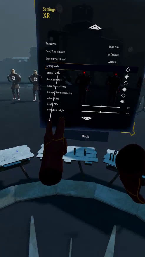 The Light Brigade - VR Settings