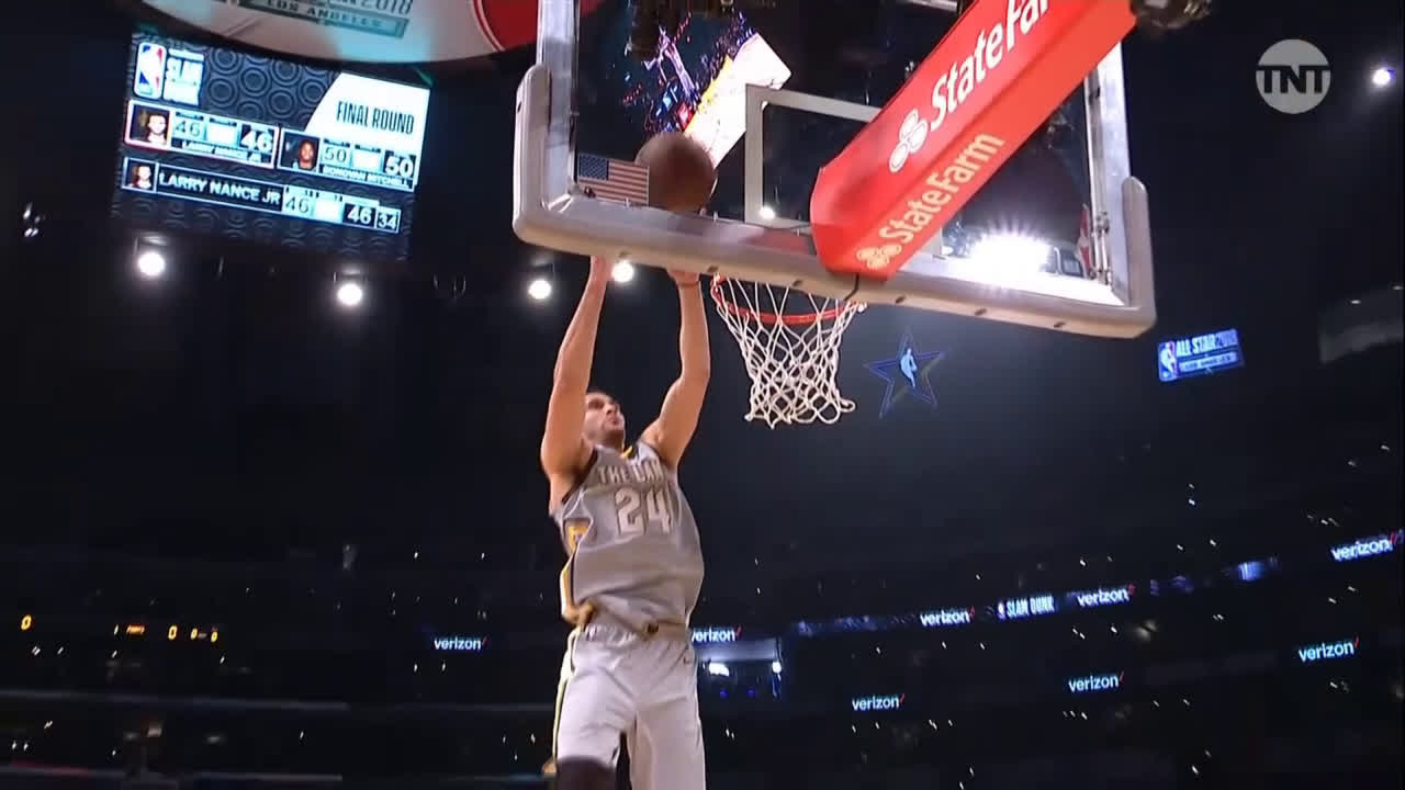 Dunk Contest Finals - Larry Nance Jr. 2nd Dunk