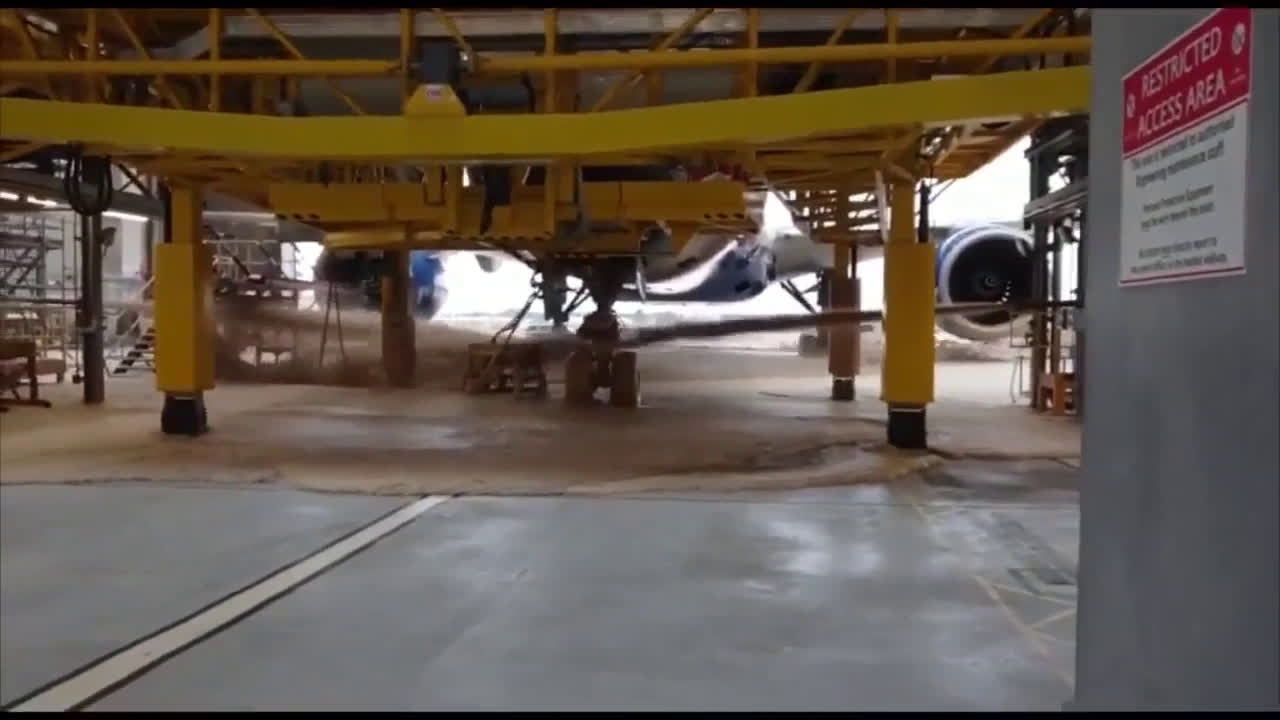 Fire suppression system triggered by a Boeing 777 APU accidentally ...