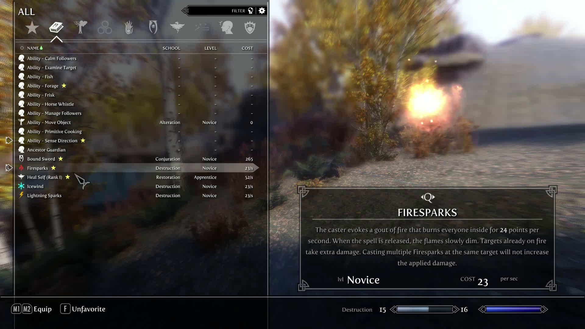 skyrim - realtime menus