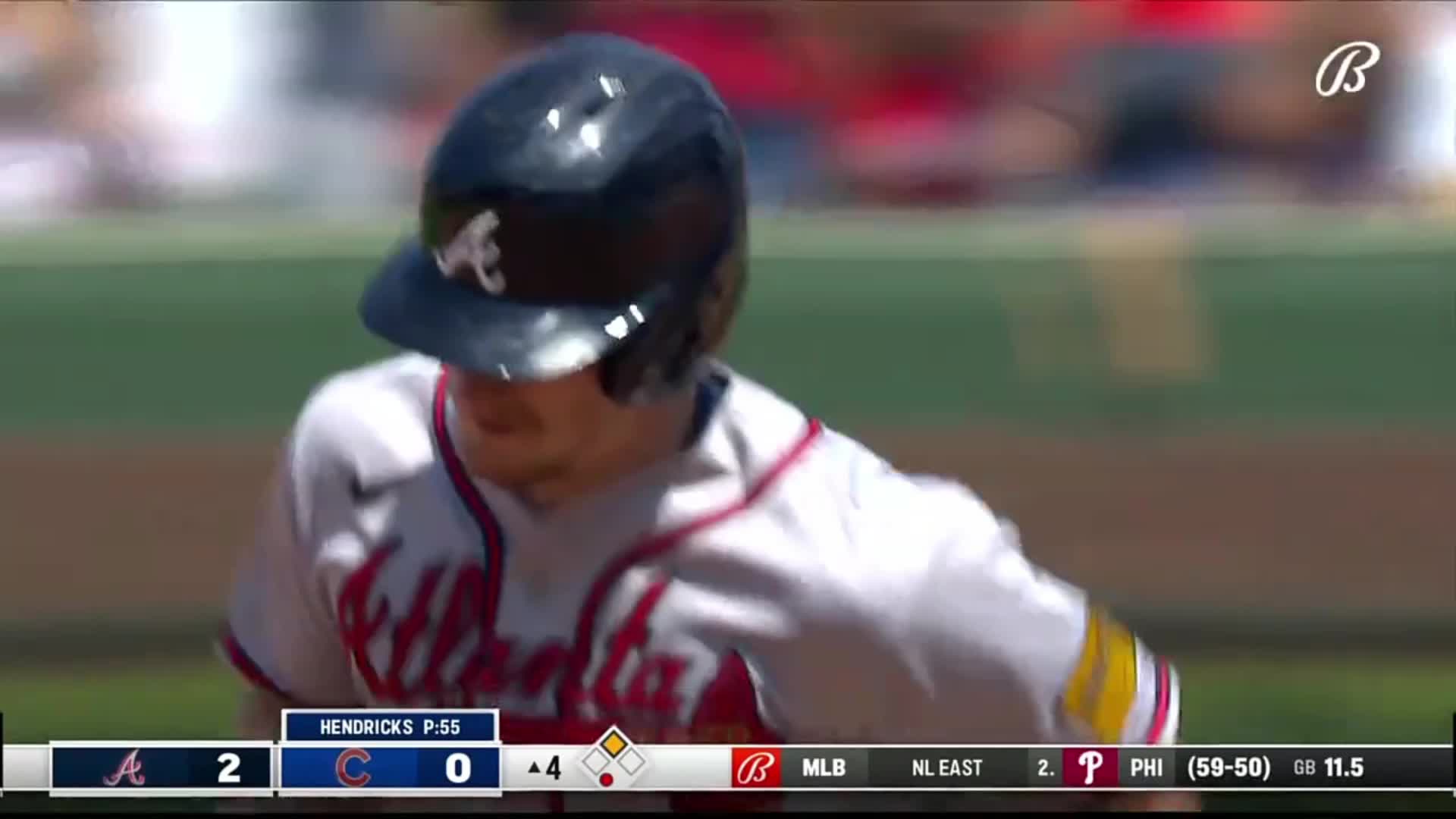 Sean Murphy's 2-run homer gives the Braves a 4-run lead over the Cubs.
