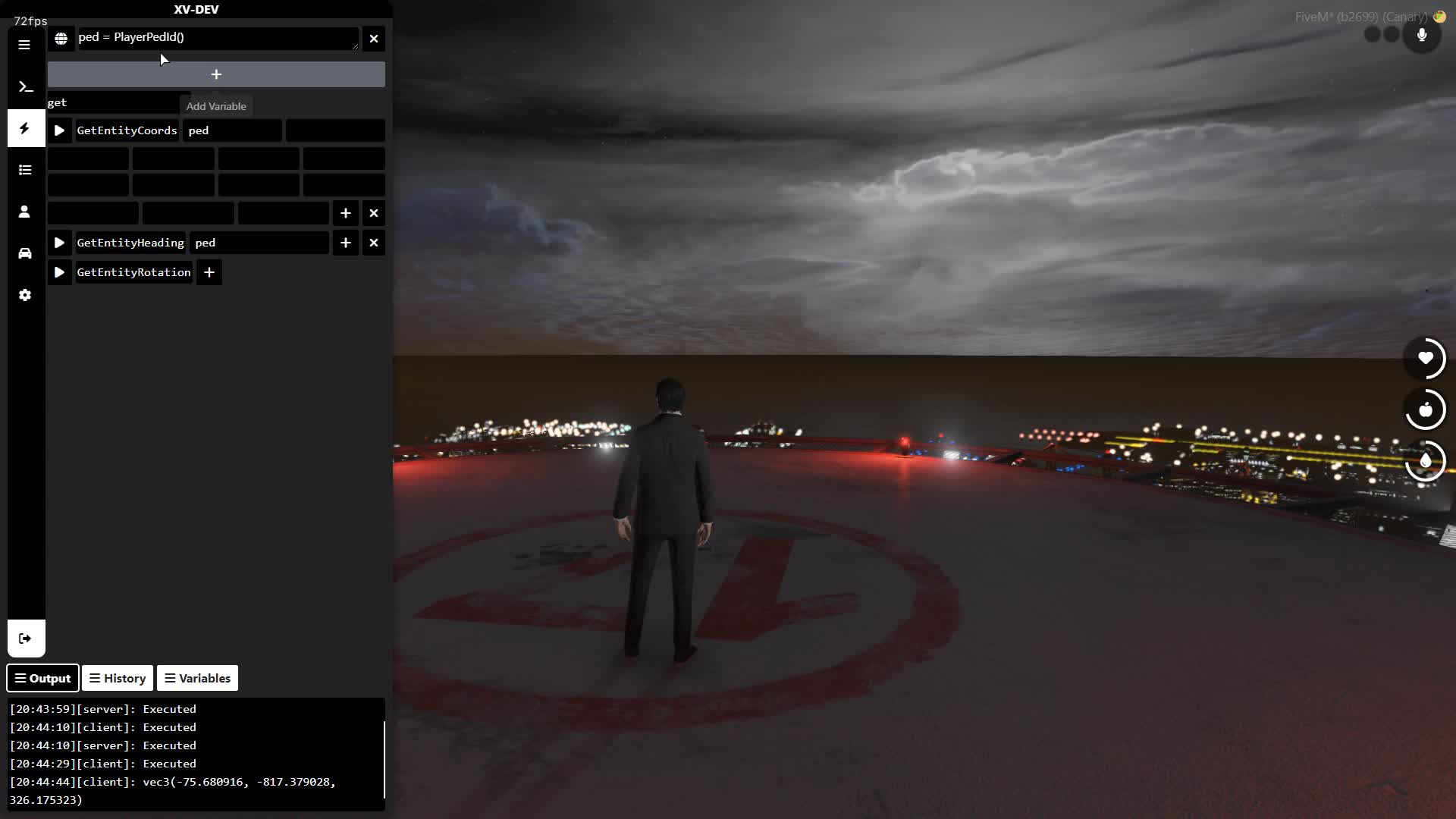 Watch Dev Menu | Streamable