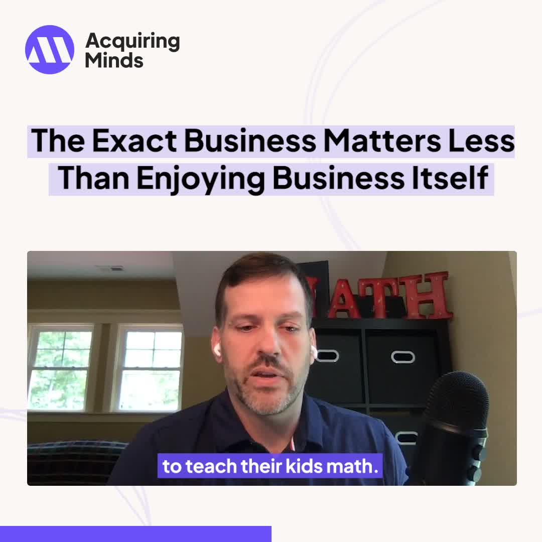 James Temple - The Exact Business Matters Less Than Enjoying Business ...