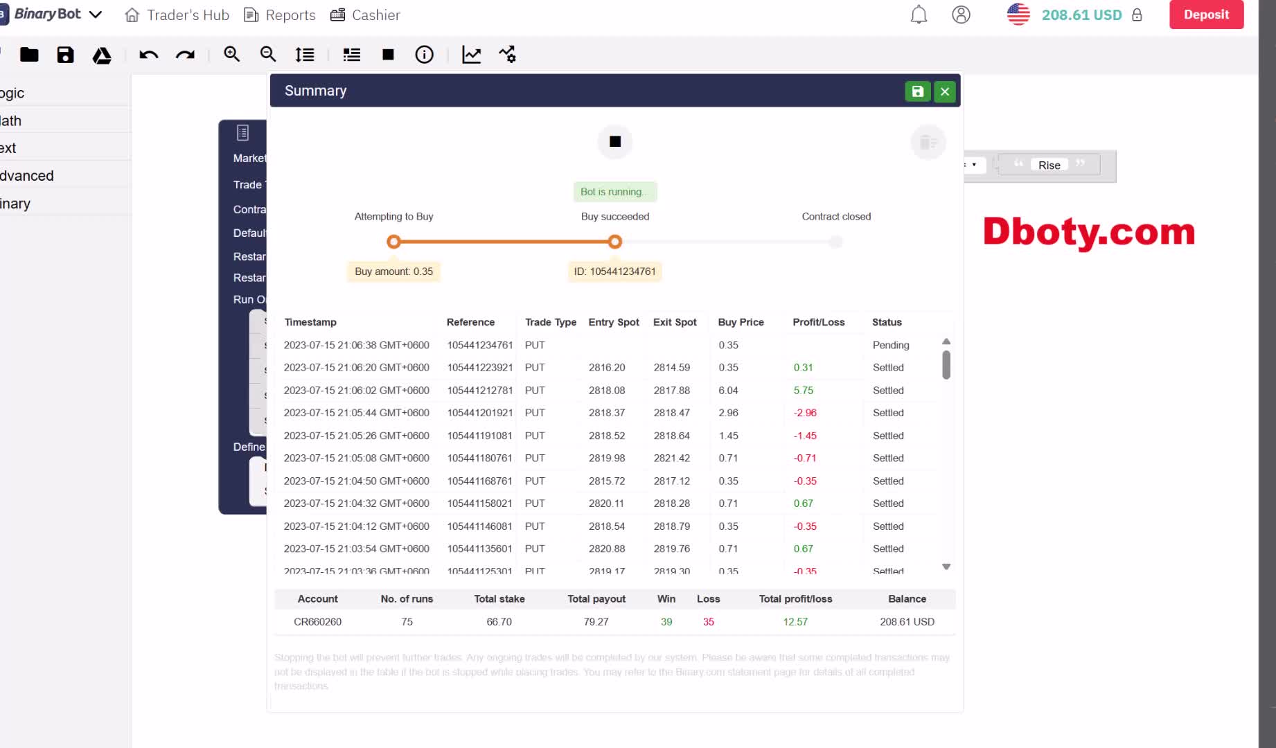 Watch Dboty - Beam Up Down Deriv Bot 1 | Streamable