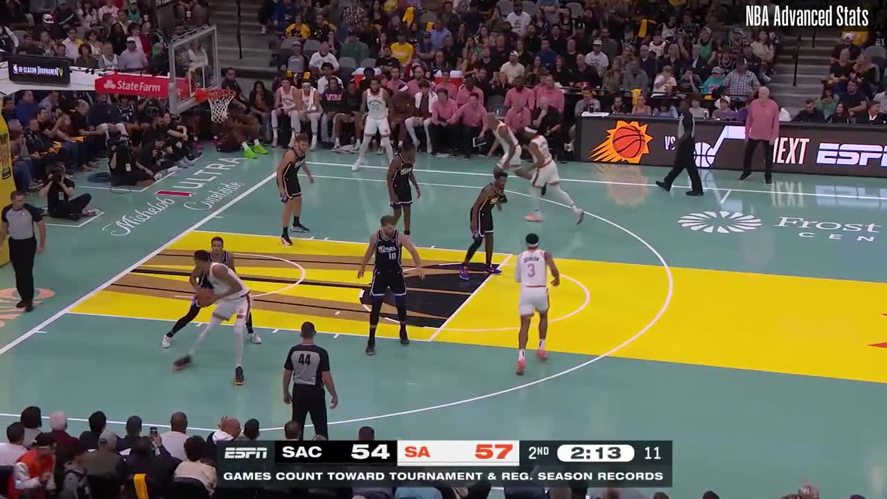 wemby fadeaway jumper