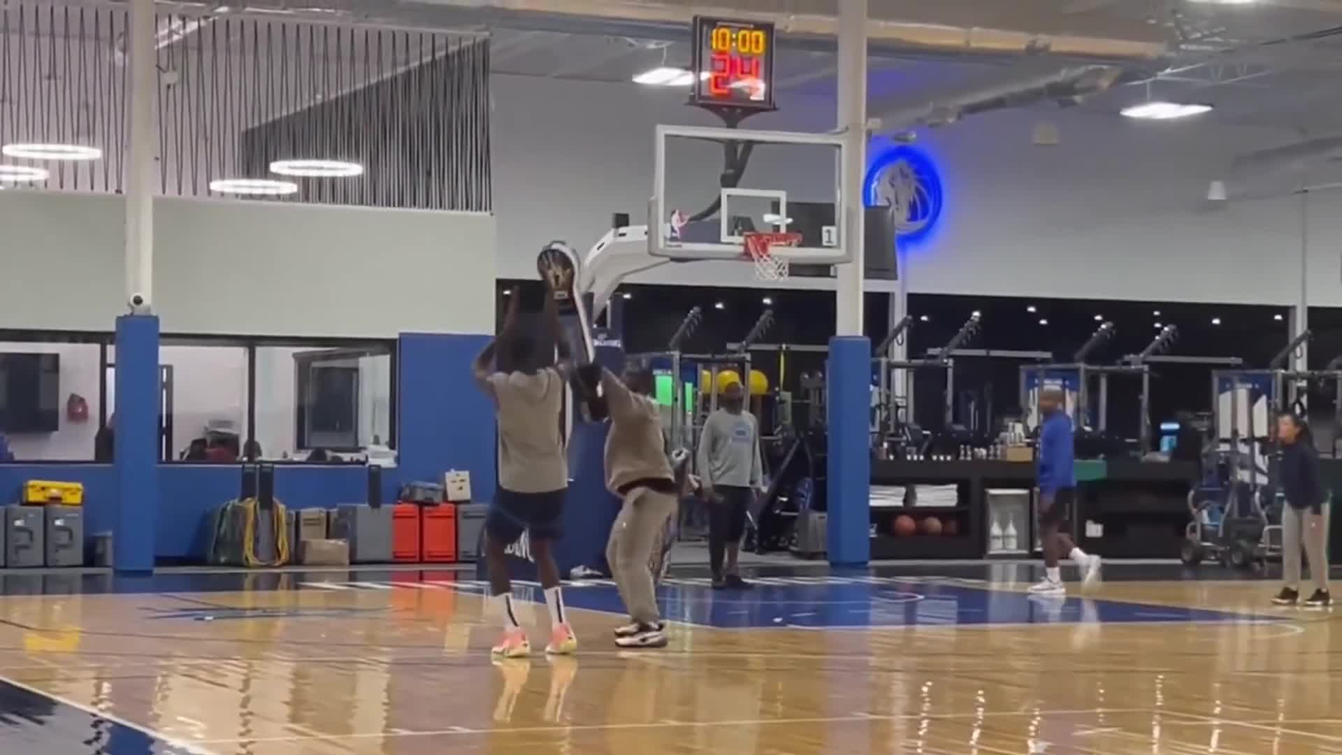 Footage of Basketball at Area 51 Building