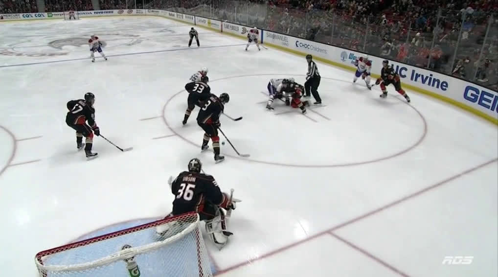 Phillip Danault and Antoine Vermette both break their sticks in their ...