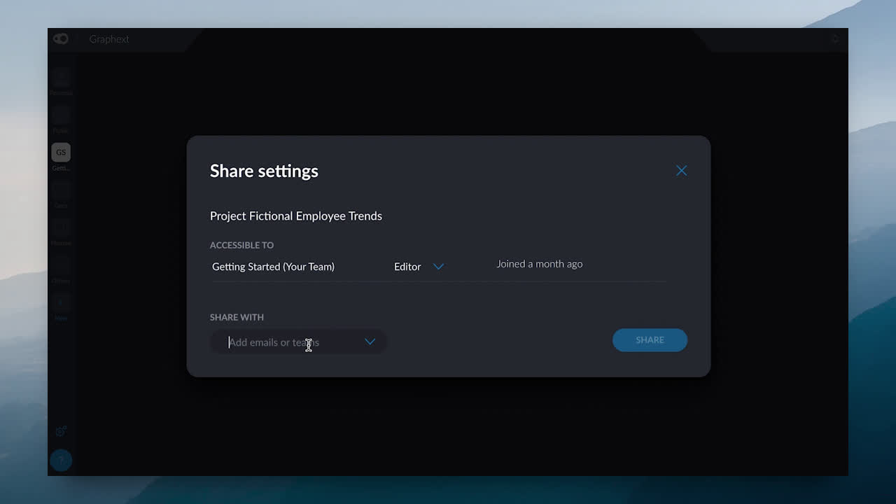 Sharing Projects - Sharing Users