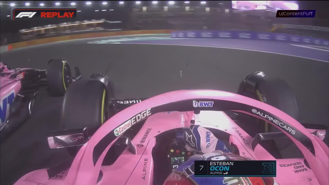 Bahrain GP: Ocon tries to overtake Alonso for P6 again