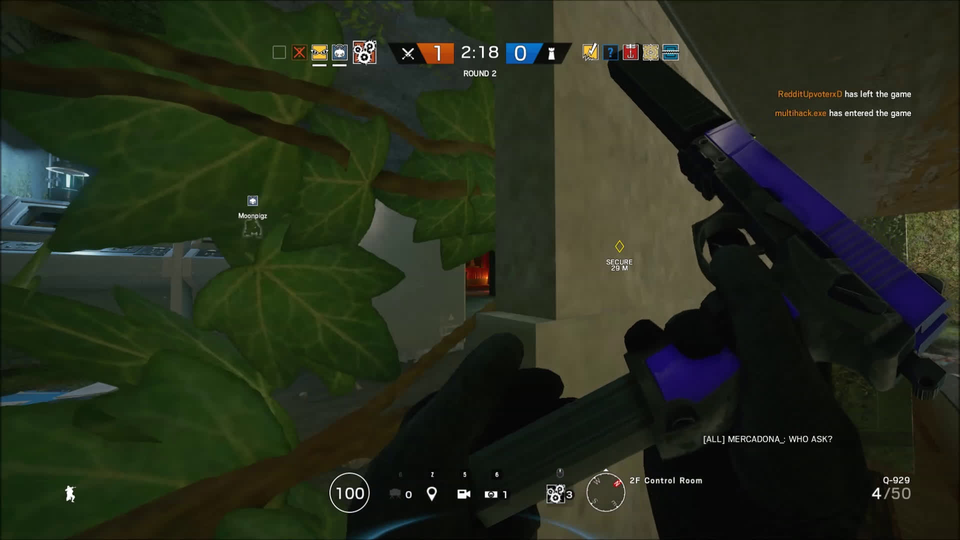 R6 Siege Glitched after claymore placement