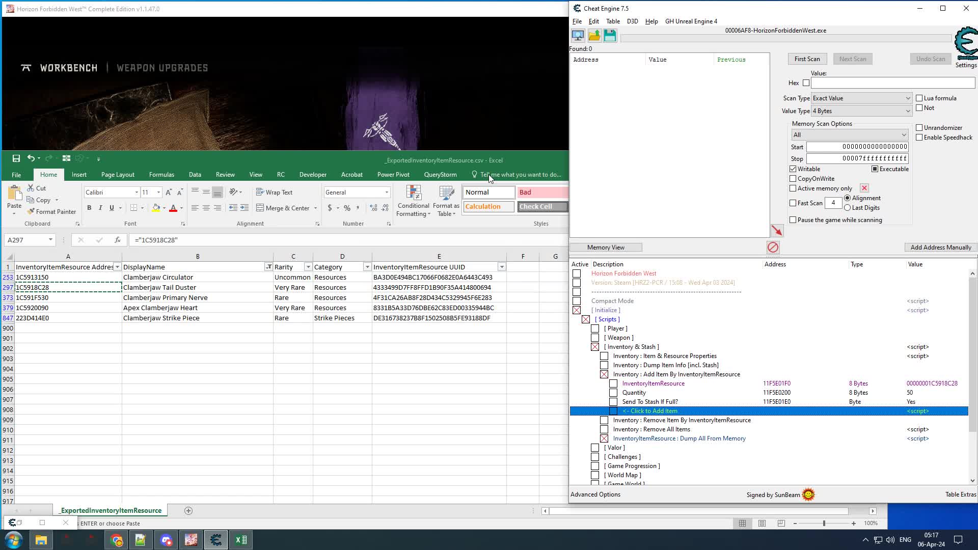 Watch HorizonForbiddenWest_AddItemByResource2 | Streamable