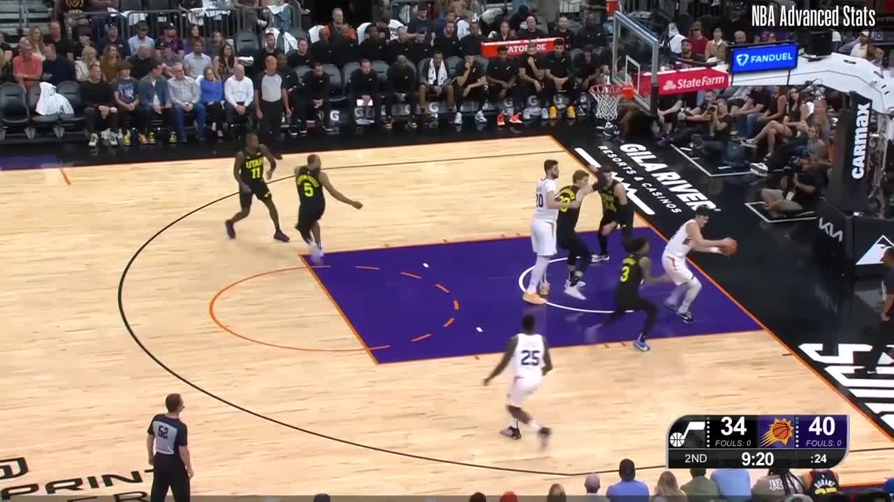 Jusuf Nurkic bad hook shots vs Jazz:Spurs