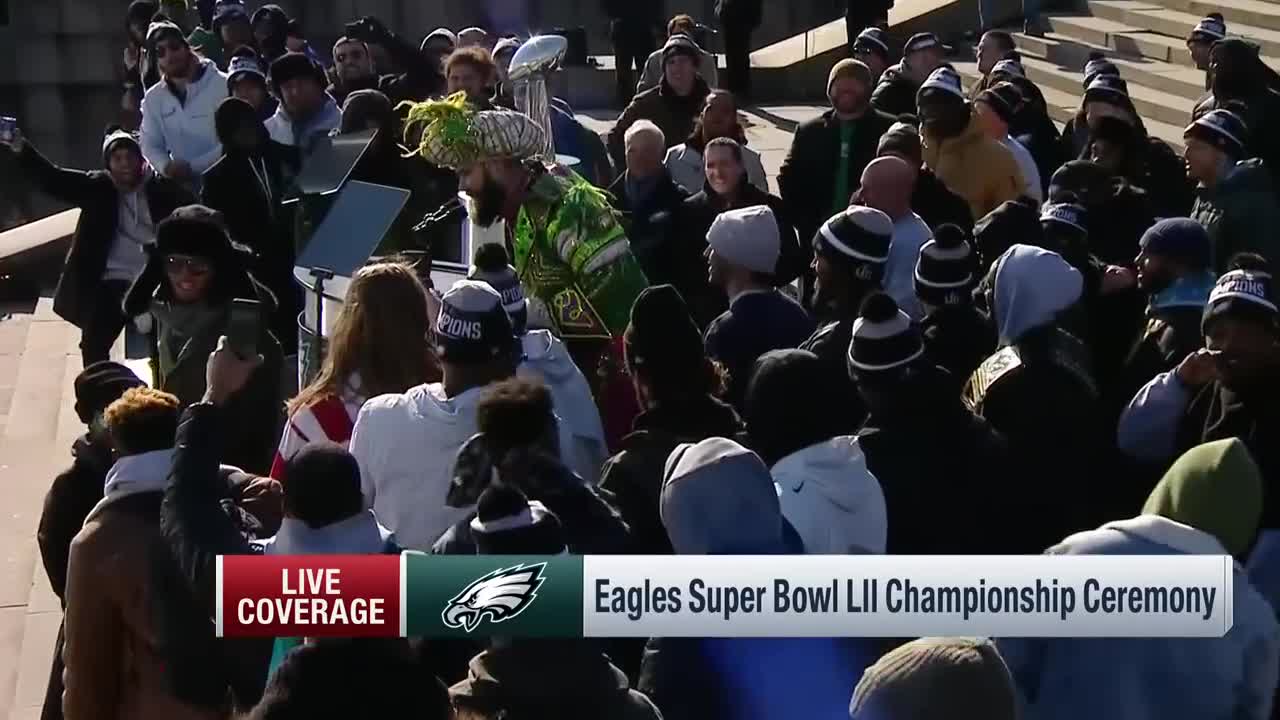 Watch Jason Kelce's EPIC Speech at the Eagles Super Bowl Parade: "An ...