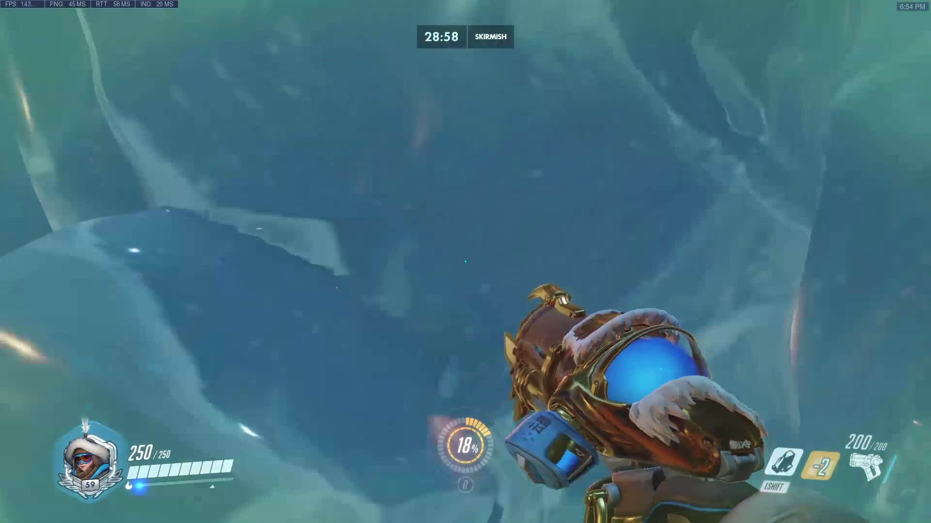 Overwatch - Orisa's halt ignores Mei's ice wall (v1.17)