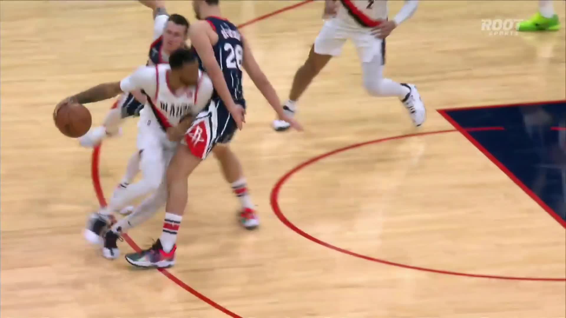 Watch Norm euros through all sorts of contact for the bucket and the foul | Streamable