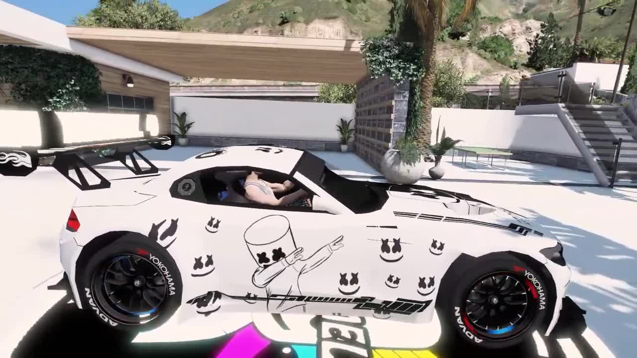 Marshmello x Bomy - Glowing Car - Animation Car