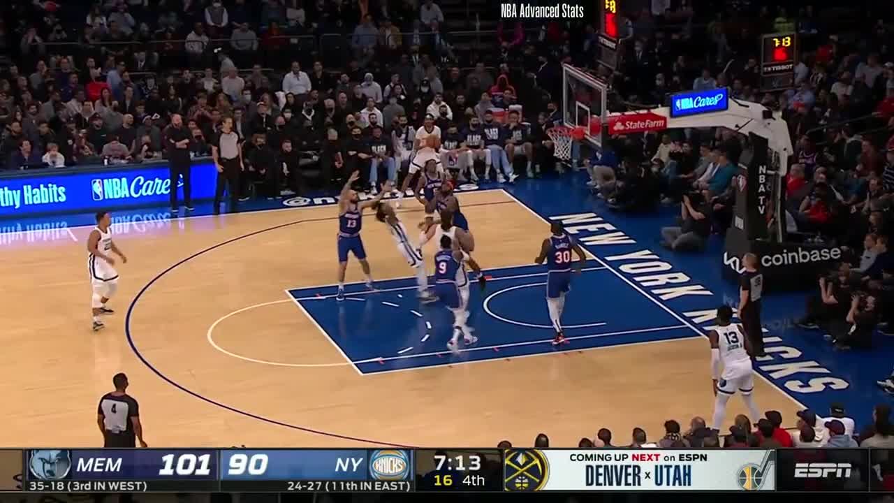 Mitchell Robinson - 8 Blocks Grizzlies 02.02.22