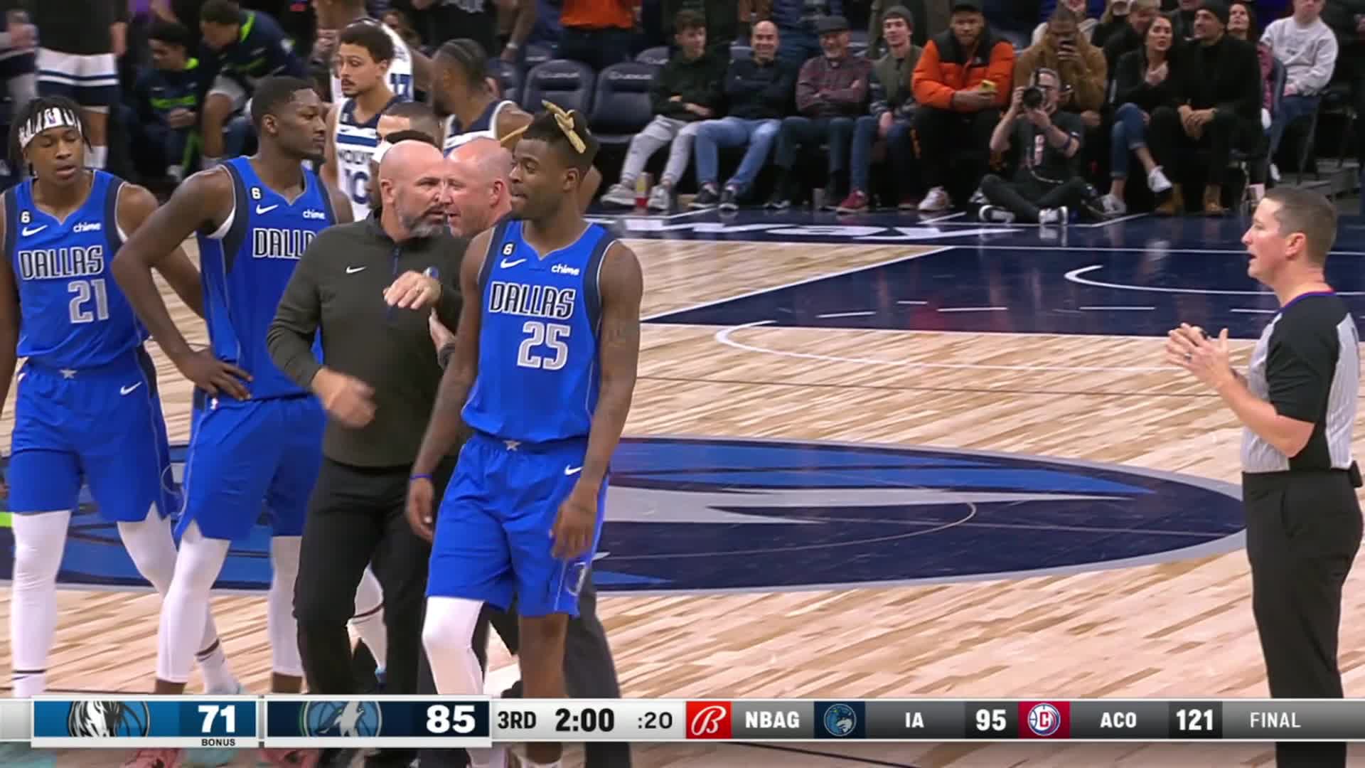 LUKA DONCIC AND COACH JASON KIDD EJECTED BY REF [GRAPHIC]