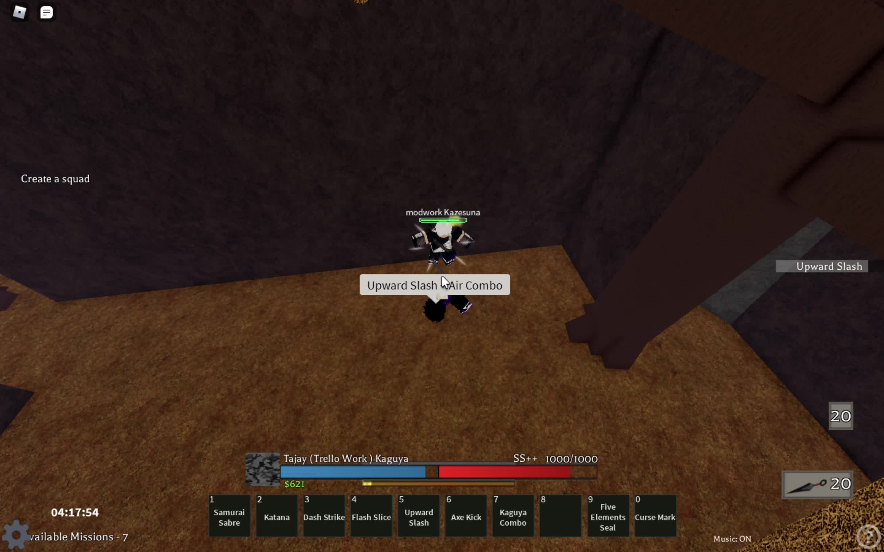 Upward Slash + Air Combo - Kenjutsu Skilltree