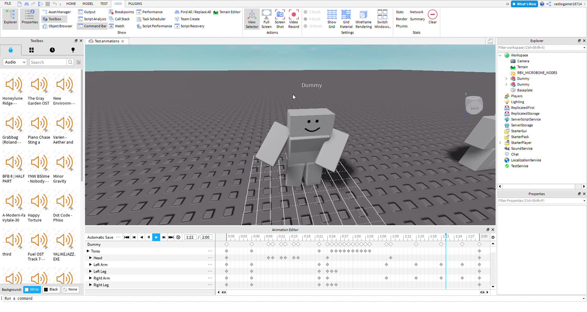 Test animations - Roblox Studio 2022-02-13 12-03-18