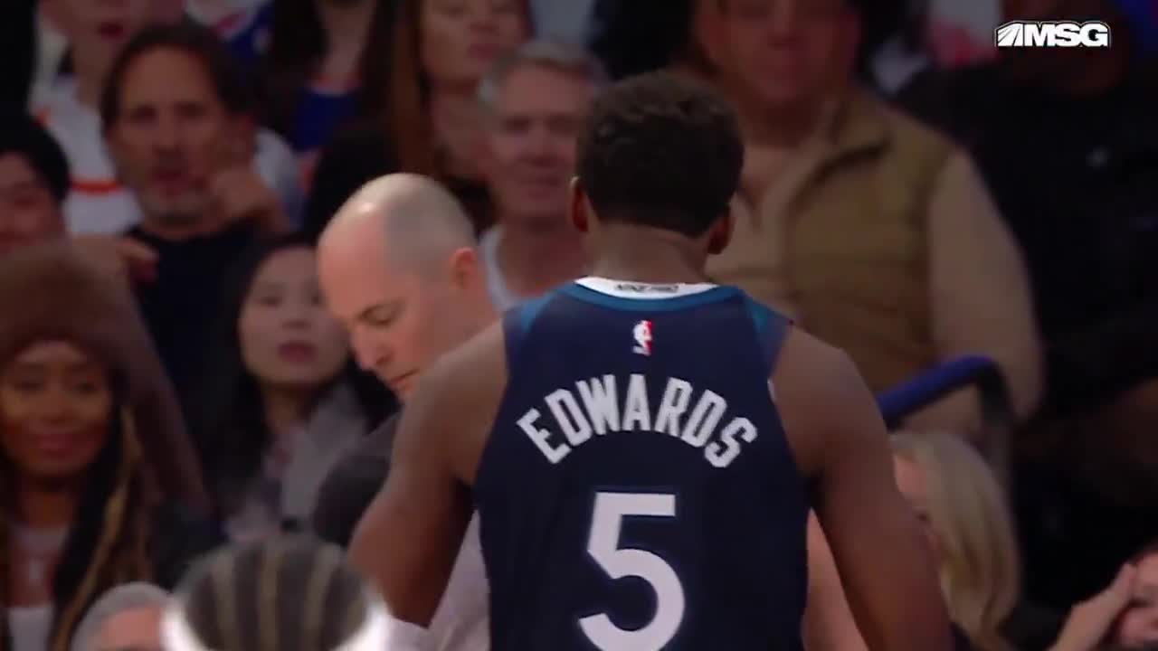 Watch [Highlight] Anthony Edwards throws down a savage poster dunk ...