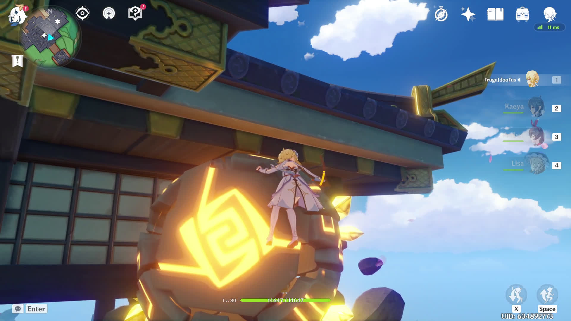 Geo MC Inazuma Castle Electroculus No Windcatcher