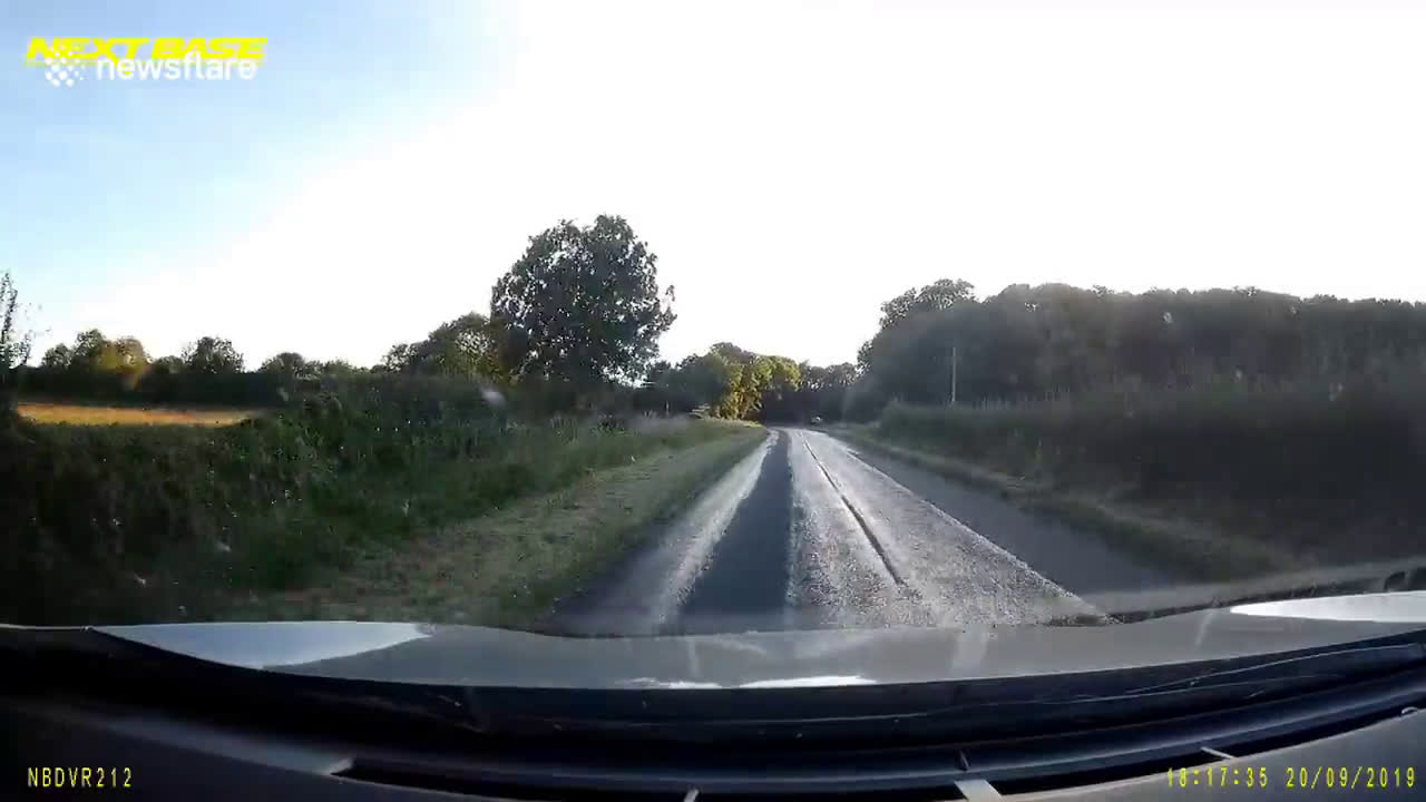 Van fails to stop at junction in central England