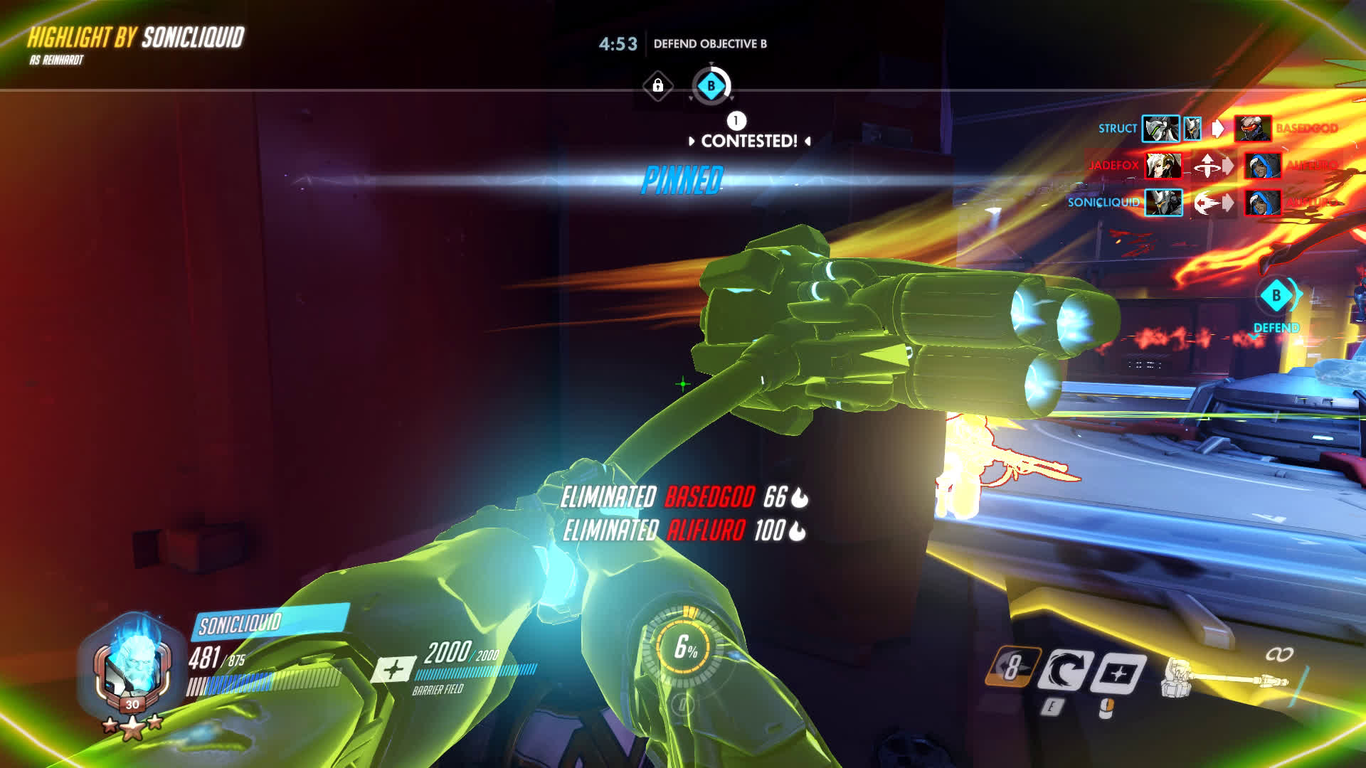 Higher the hammer the harder the shatter