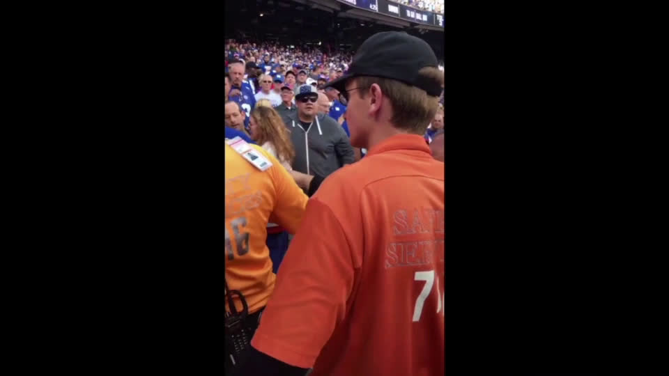 Ravens-Giants Fan Fight