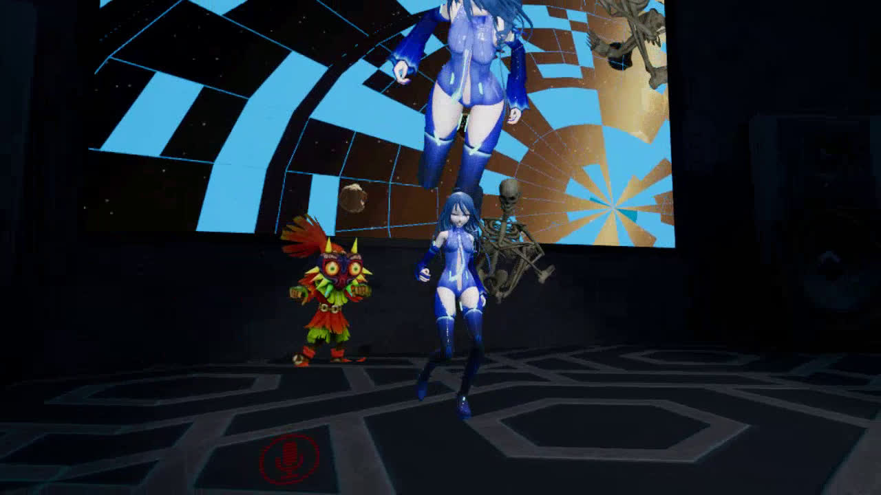 Skeleton goes next level in VR dance