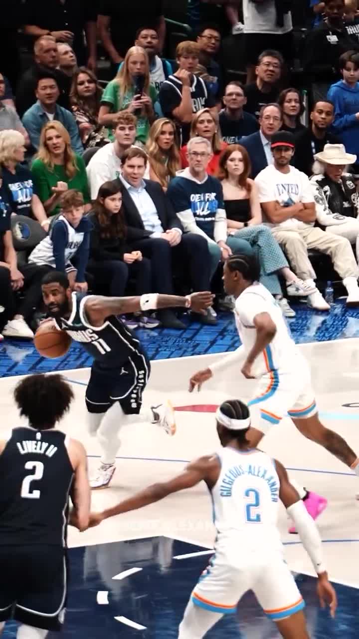 Watch Phantom cam shot of Kyrie's beautiful turnaround fadeaway over ...